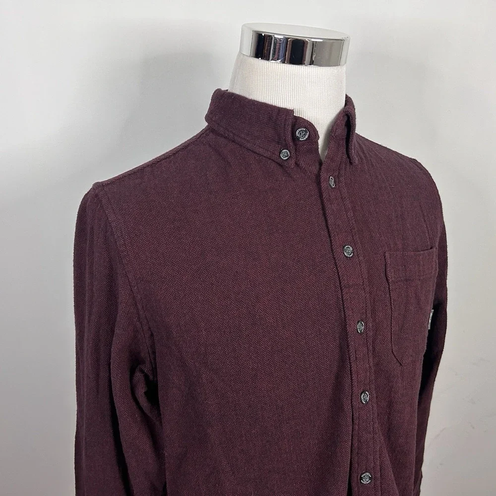 Eddie Bauer | Shirts | Eddie Bauer Large Flannel Shirt Red Herringbone ...